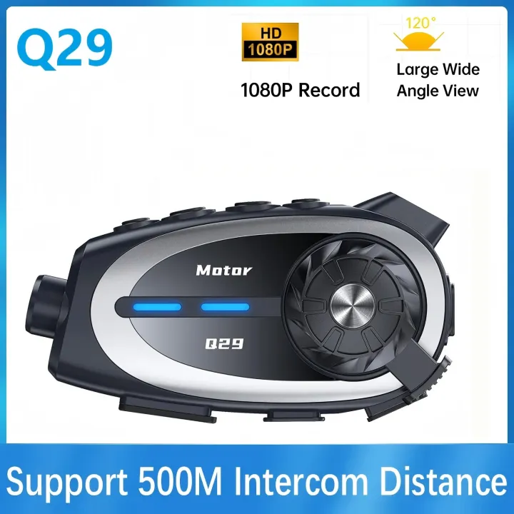 Q29 Motorcycle Bluetooth Helmet Intercom1080P HD Wireless Camera Ultra ...