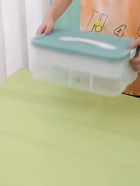 3/4 Level Storage Box Multipurpose Handle ContainerBuilding block ...