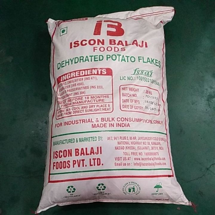ISCON BALAJI TEPUNG KENTANG KASAR / POTATO FLAKES REPACK 500 GR ...
