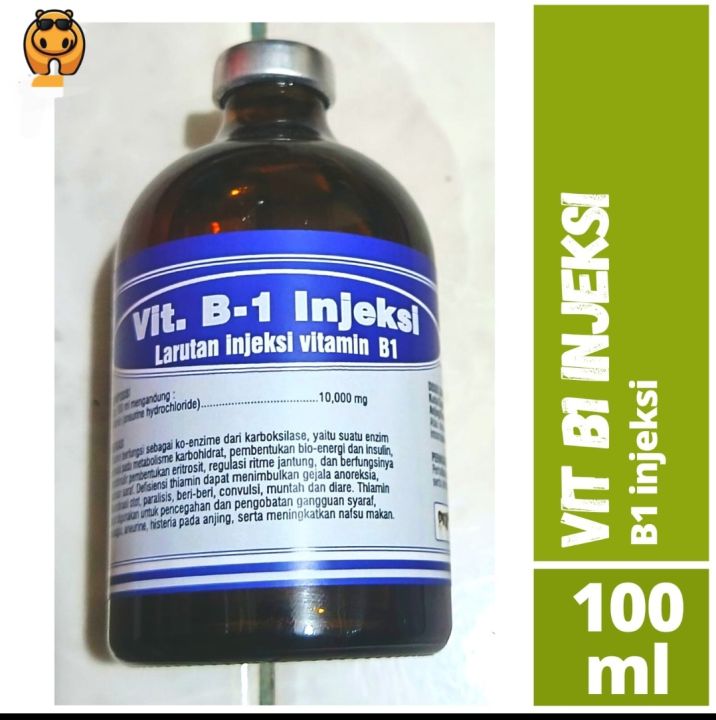 Vitamin B1 100ml injeksi Veirin Vitamin Pertumbuhan Nafsu makan Sapi ...