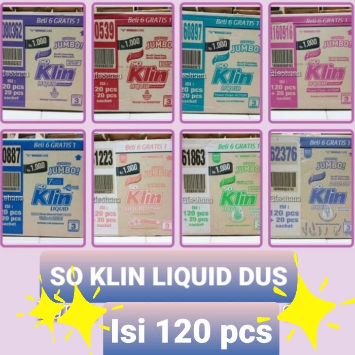 Promo murah Detergen So Klin Liquid kemasan per Dus isi 10 renceng 22 ...