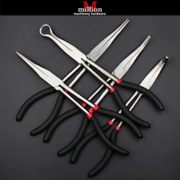 11" 16" 11 16Inch Extra Long Nose Pliers Straight / 45 degree / 90 ...