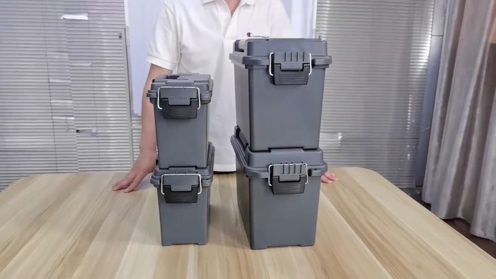 JMLfie AMMO 30/50P Plastic Box Military Style Storage Tank Lightweight ...