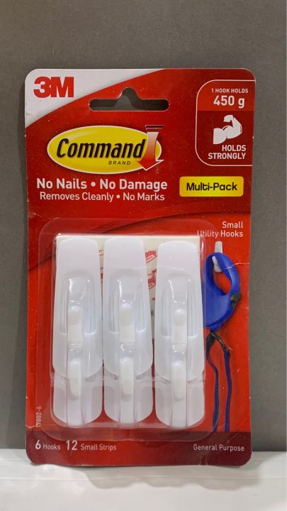 3M Command Utility Hooks - Value Pack 6pcs | Lazada PH