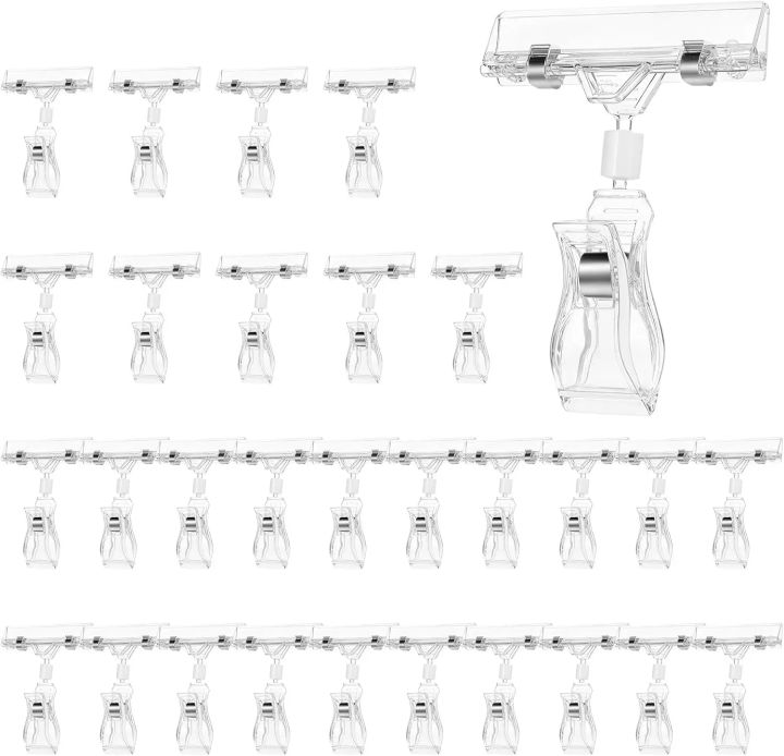 10/5PC Sign Clips for Retail Display Double Sided Sign Holder Clips ...