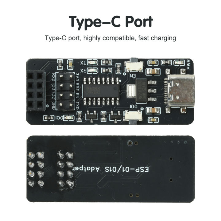 ESP-01/01S Wireless Adapter Board CH340 Type-C USB to TTL Converter ...