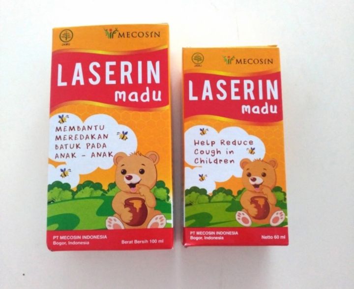 Laserin madu sirup syrup 60ml dan 100ml obat batuk anak herbal | Lazada ...