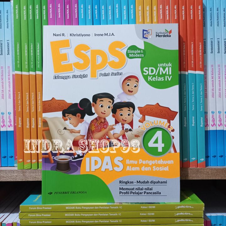 Buku Esps Ipas Kelas 4 Sd Volume 2 Kurikulum Merdeka Erlangga Lazada