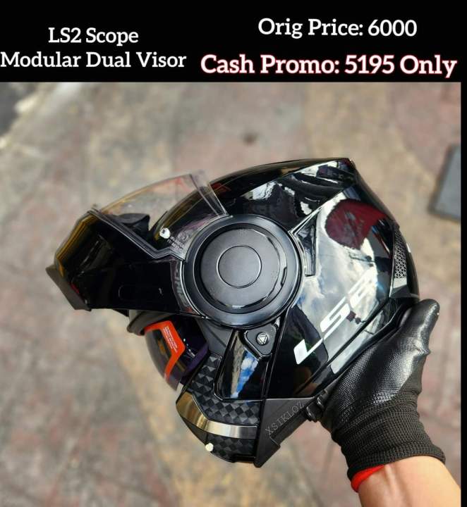 LS2 Scope Modular helmet dual visor promo price | Lazada PH