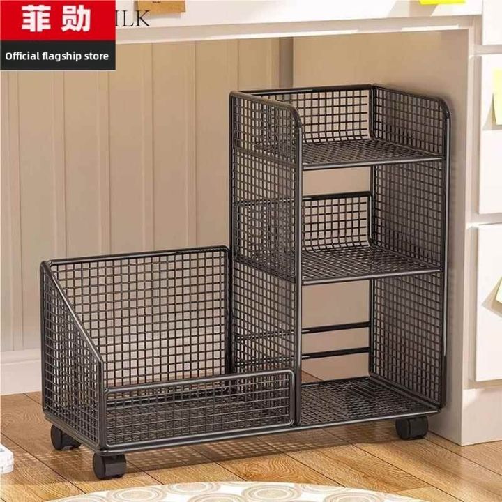 Mobile Bookshelf with Wheels for Students Book Storage | Lazada PH