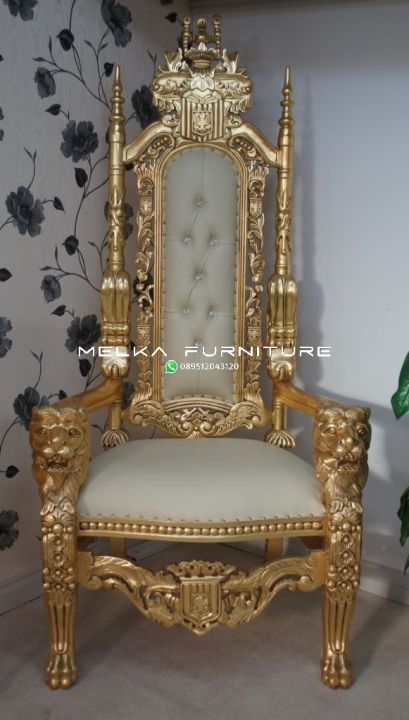KURSI RAJA KAYU JATI UKIR - KURSI MEWAH KURSI KING JATI | Lazada Indonesia
