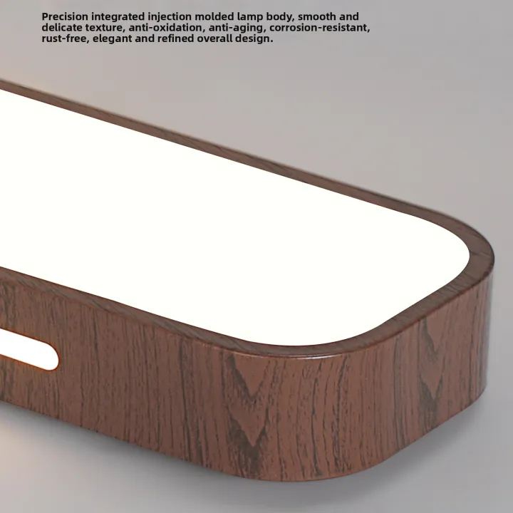 HUOHUAQIU | Vintage Style Walnut Wood Grain LED Ceiling Light | Lazada ...