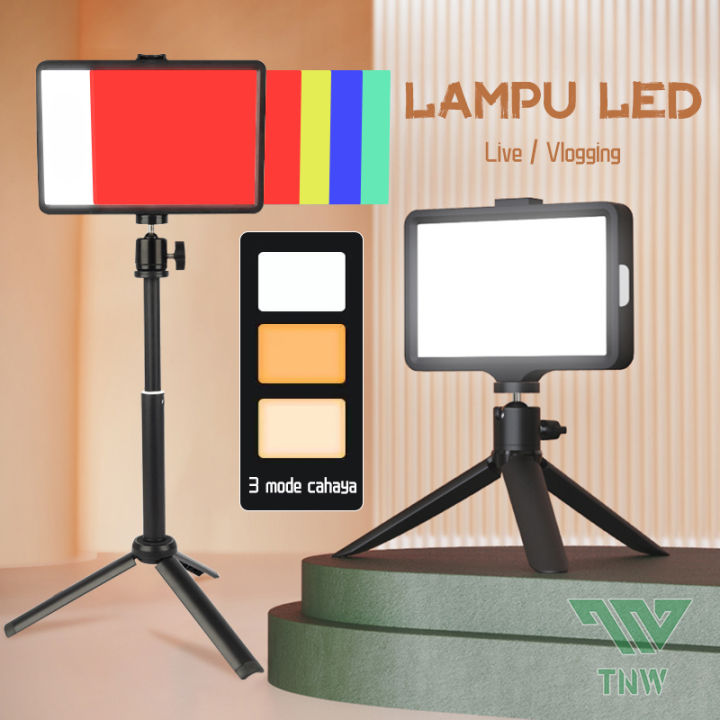 TNW Lampu Foto Lampu LED Video Light Fill light Tripod Ring Light Lampu ...