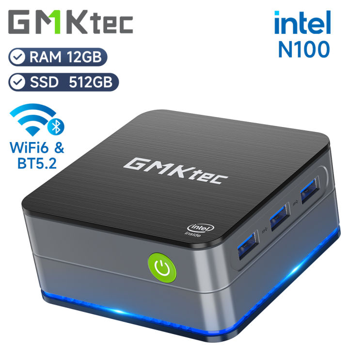 GMKtec G2 Mini PC Windows 11 Pro Intel 12th Gen Alder Lake N100 Mini PC ...