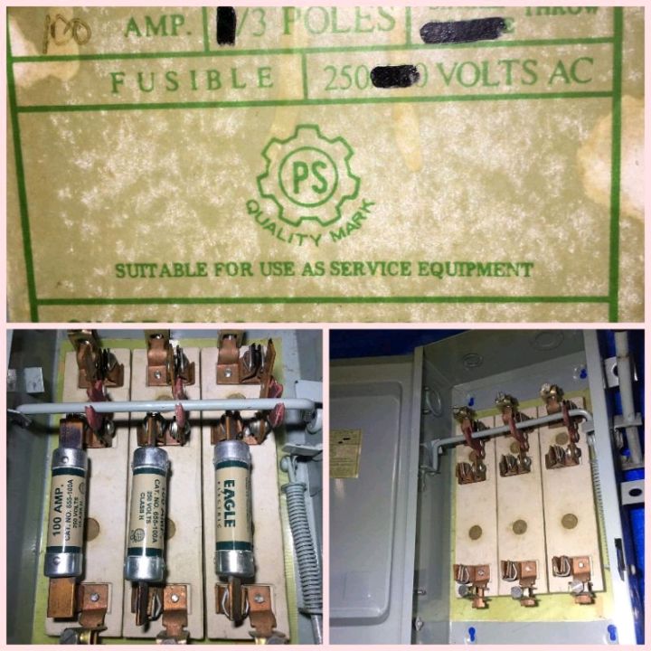 alliedcor fuse box/safety switch 100amps,, single throw & double throw ...