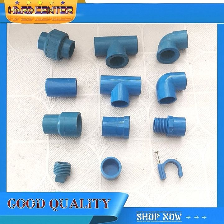 Pvc 1/2 Blue water fittings Elbow, Tee, Reducer, patente, Cap, Plug ...