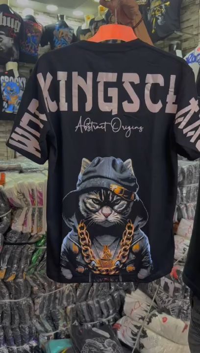BAJU KAOS DISTRO T-SHIRT CAT KUCING WORKING CLASS /KAOS MOTIF KUCING ...