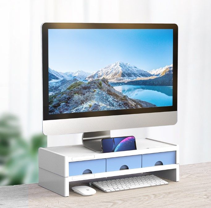 ORICO Multi-function Monitor Stand Riser Desktop Holder Bracket with 3 ...