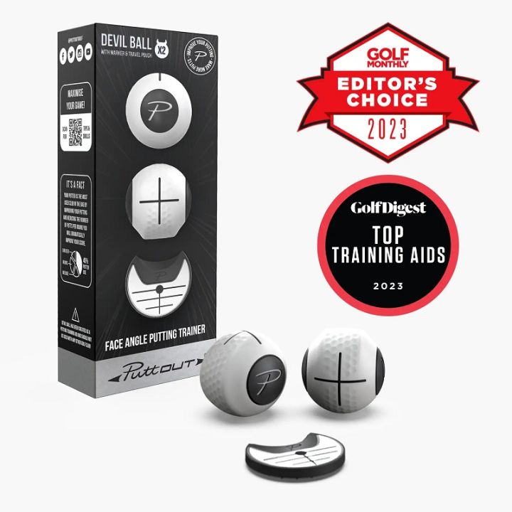UK Puttout Devil Ball Push Rod Magic Ball Putter Practice Device Square ...