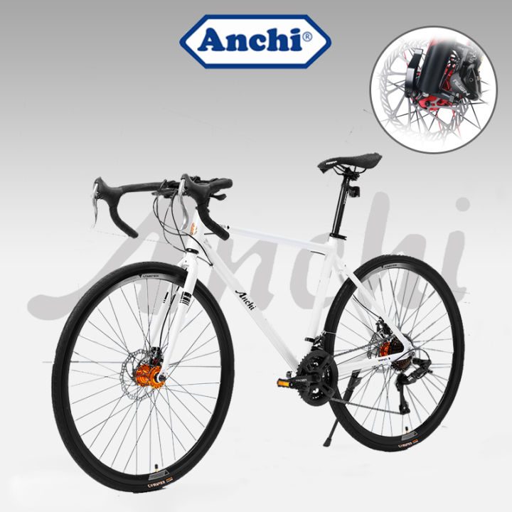 ANCHI จักรยานเสือหมอบ จักรยาน 26 นิ้ว 700C ดิสเบรคสำหรับแข่งรถ จักรยาน ...