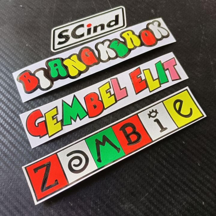 STIKER CUTTING ZOMBIE. GEMBLE ELITE | Lazada Indonesia