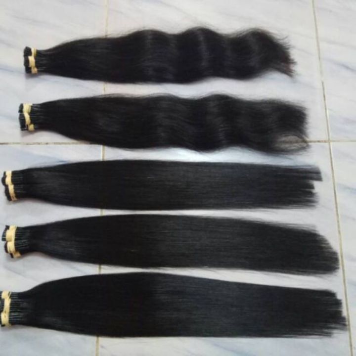 Rambut Sambungan Tebal 50 - 55cm isi 50 Helai 1000% Rambut Asli ...