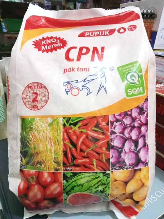 Pupuk KNO3 merah kemasan 2kg cpn pak tani | Lazada Indonesia