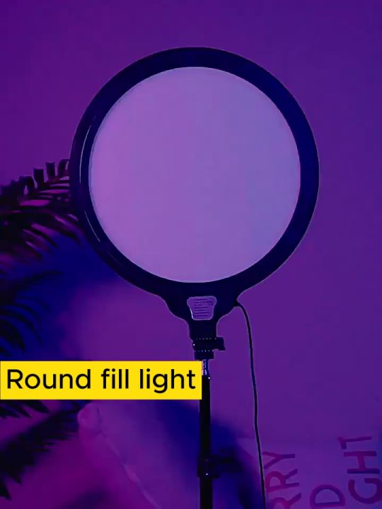 Round LED Photographic Light 10/14 inch 3000-6000k Dimmable Panel Light ...