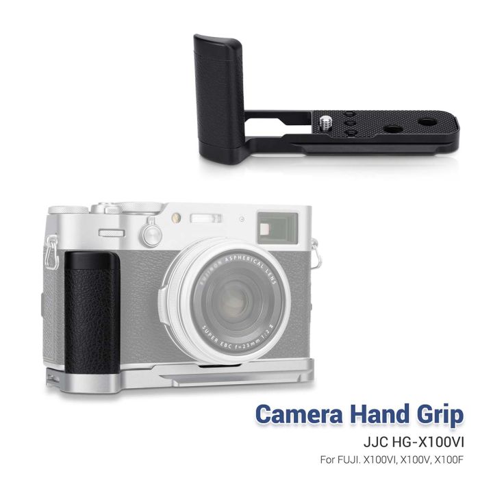 JJC Metal Camera Hand Grip Secure Handle Vertical L Bracket Holder For FUJI Fujifilm X100V,X100F ...