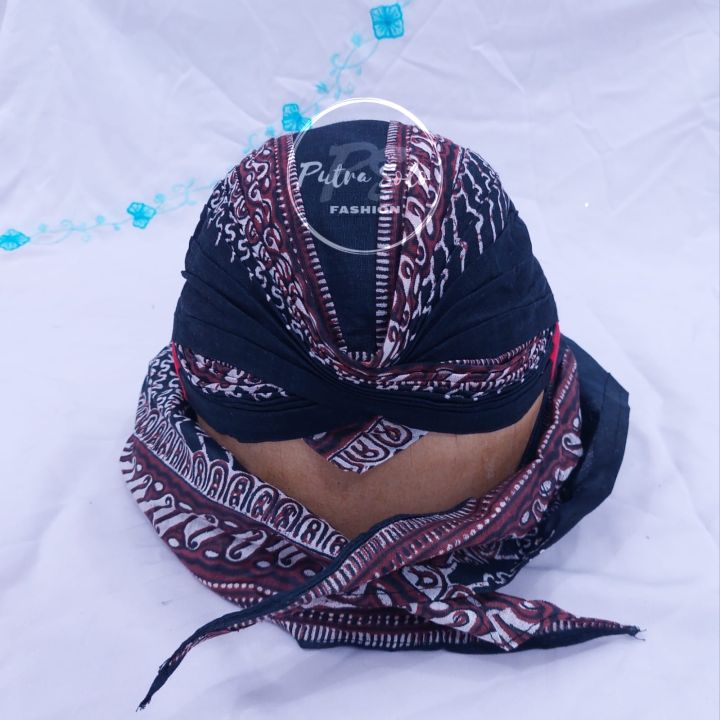 BLANGKON JOGJA LIPAT MOTIF PARANGPUTIH SLIWIR/KUNCIR / BLANGKON MODEL ...