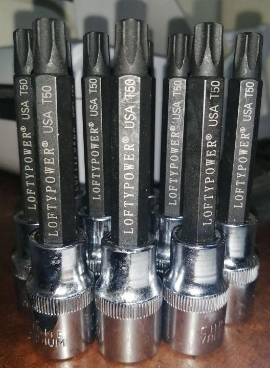T50 Star Allen Bit Socket Type (SOLD PER PIECE) Universal Bolt Disc ...