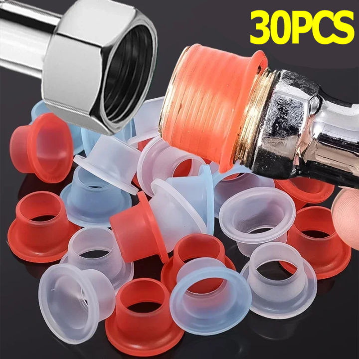 30PCS Leak-proof Silicone Faucet Sealing Gaskets Triangle Valve ...