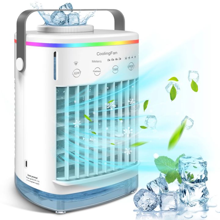 Small Fan Air Conditioners Humidifier Household Air Cooler Hydrocooling ...