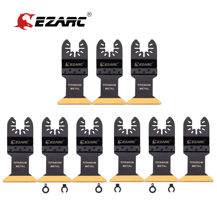 EZARC 3/6/9Pcs ไทเทเนียม Oscillating ใบเลื่อยใบมีด,oscillating เครื่องมือ Multifunctional ...