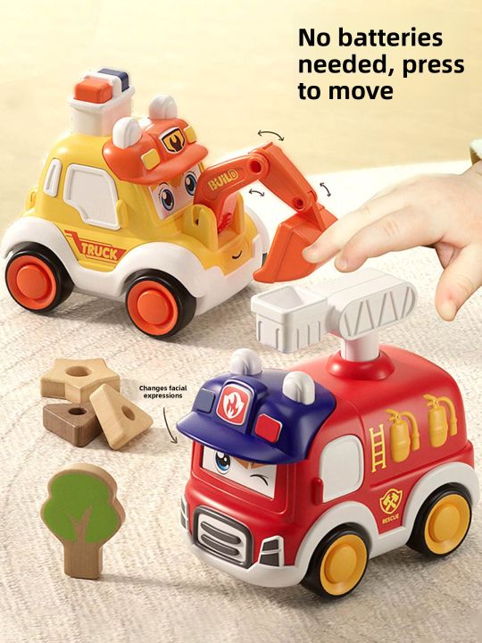 LOOM LUXE | Transformable Press-and-Go Toy Car Set for Kids 2-6 Years ...