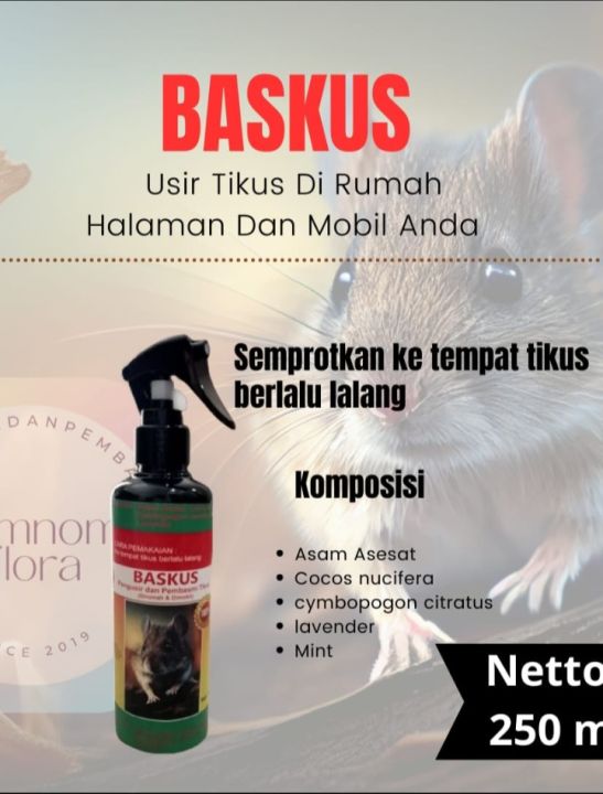 BASKUS, CAIRAN PENGUSIR TIKUS DI MOBIL DAPUR DAN TAMAN ANDA, RACUN ...