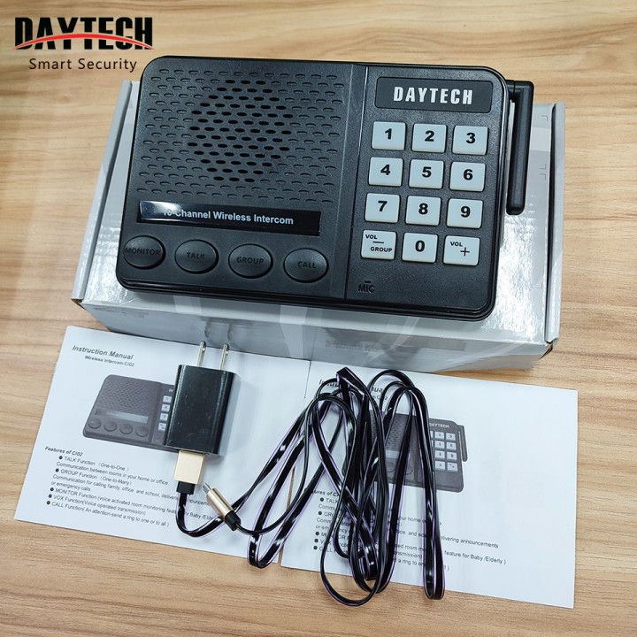 💥กรุงเทพฯ โปรโมชั่นสุดคุ้ม💥ส่งไวจากไทยDaytech Wireless Intercom System ระบบอินเตอร์คอมไร้สาย 10 ...