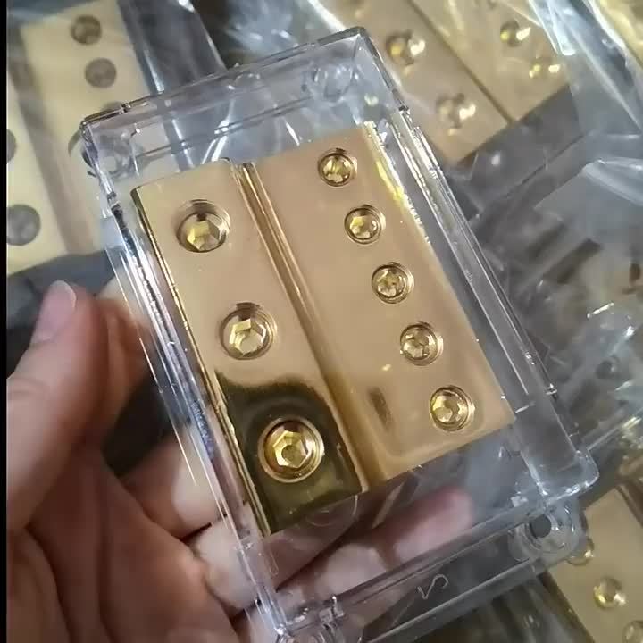 Car audio amplifier power cable splitter, three inputs and five outputs ...