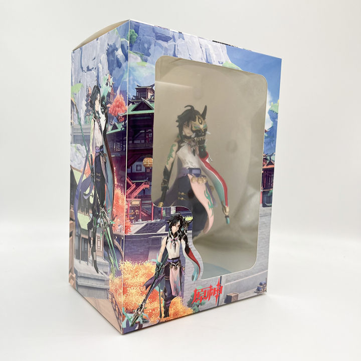 18cm New Anime Genshin Impact Figure Xiao Model Guardian Yaksha Pvc ...