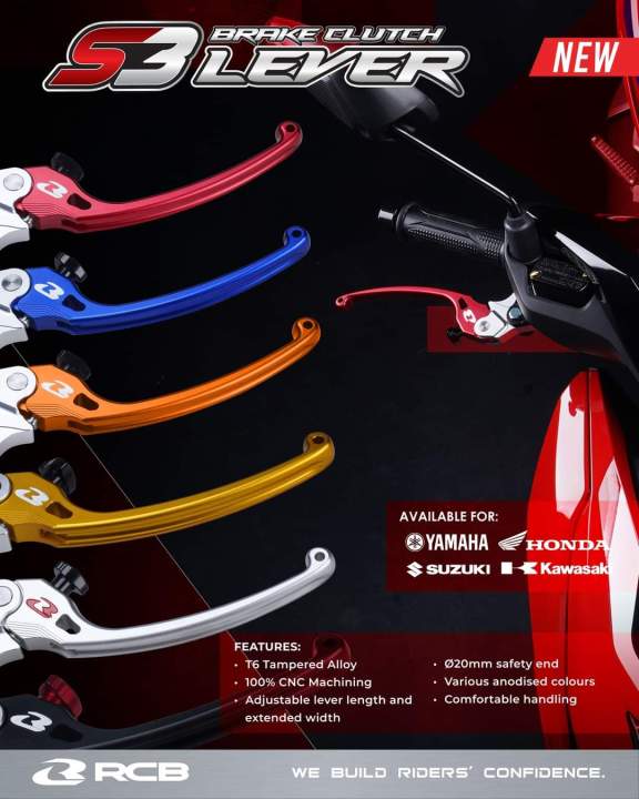 Racing Boy RCB S3 Brake Lever Set - All Types | Lazada PH