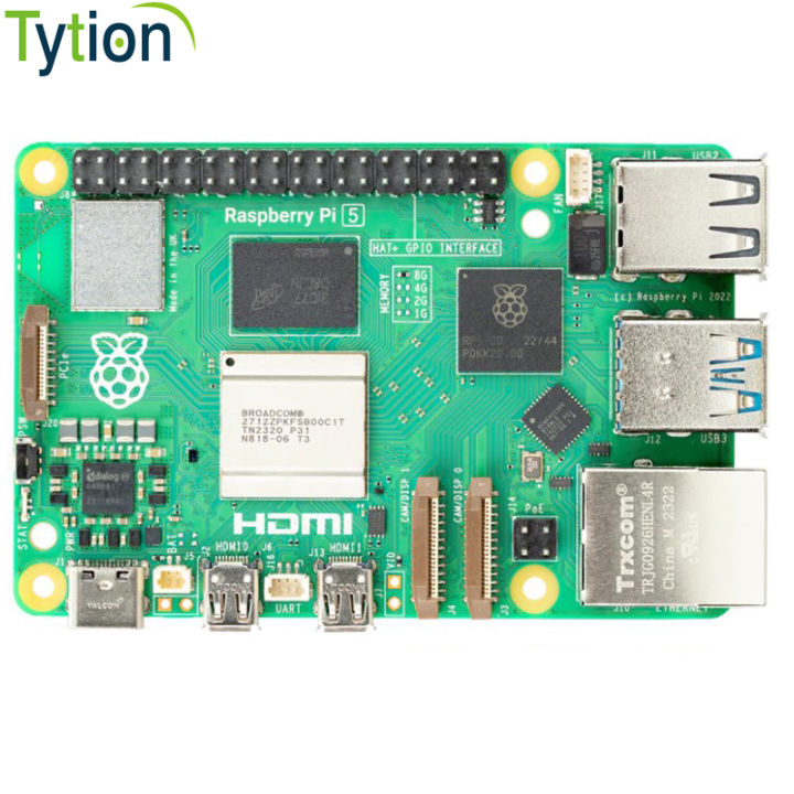 Raspberry Pi 5 4G 8G RAM 2.4GHz 4K HDMI PCIe 2.0 RTC ปุ่ม 3.5 7 10 นิ้ว ...