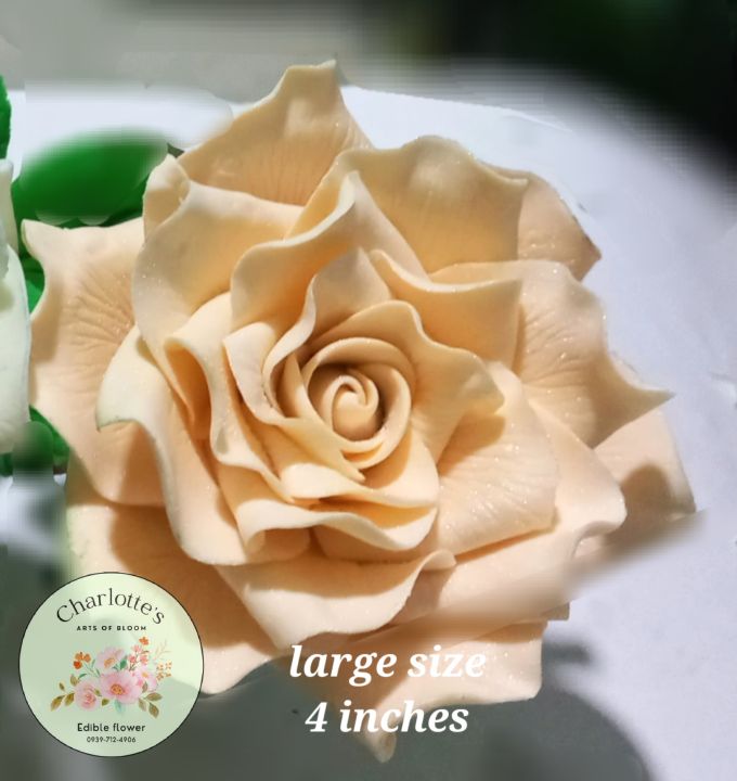 Edible Gumpaste Rose Flower Cake Topper | Lazada PH