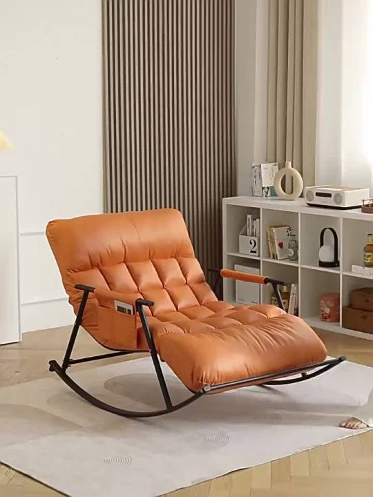 Rocking Chair Lazy Sofa Reclining and Sleeping Double Rocking Chair ...