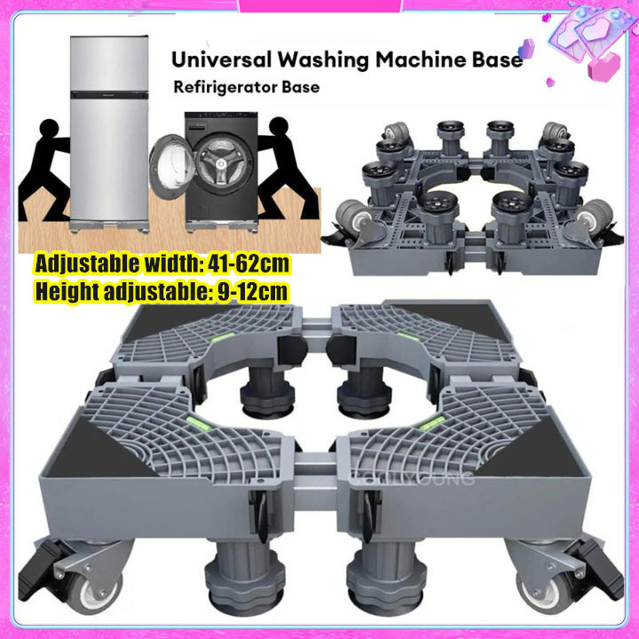Washing Machine Stand Base Adjustable Heavy Duty Wheeled Stand ...