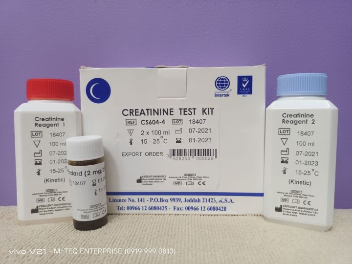 CRESCENT CREATININE TEST KIT KINETIC METHOD 2×100 ml | Lazada PH