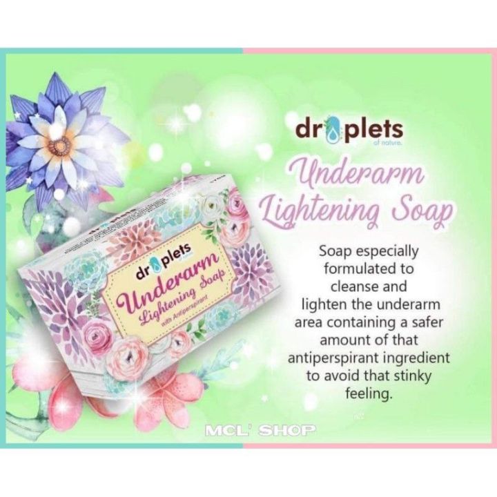 UNDERARM LIGHTENING SOAP by Droplets(PreciousMaca) | Lazada PH