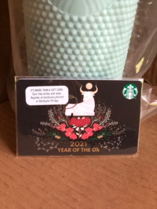 Starbucks PHil Year of the Ox 2021 Card for COLLECTION | Lazada PH