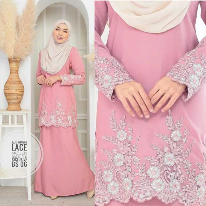 BAJU KURUNG MODEN SULAM EXCLUSIVE 2023 TREND RAYA 2023 | Lazada