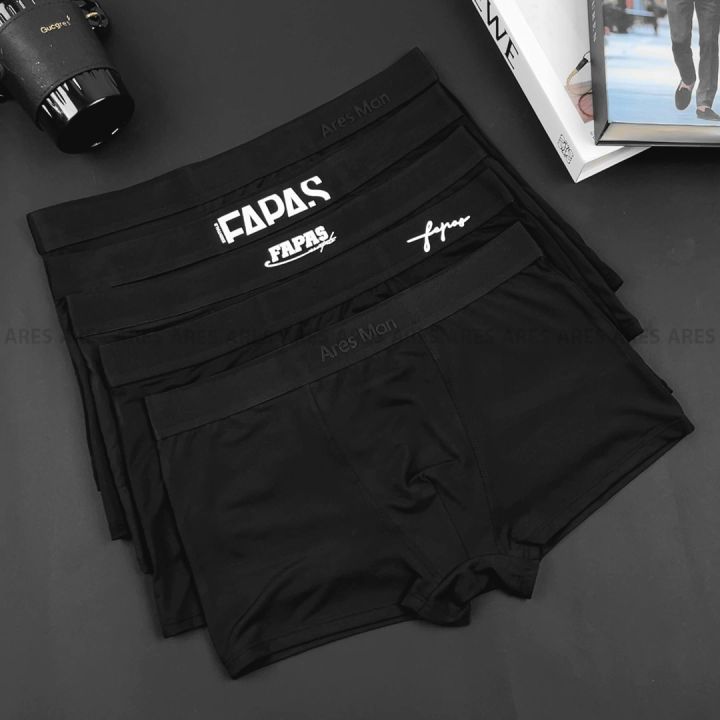 Combo 5 quần lót nam, quần boxer nam chất thun lạnh kháng khuẩn cao cấp ...