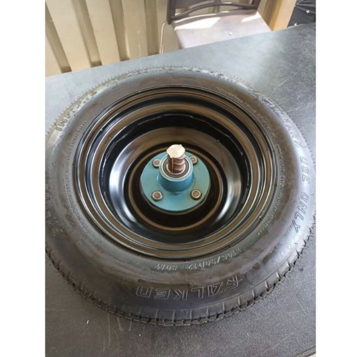 Donut Tire with Spindle Hub Complete Set PCD 100 Rim12 / Rim13 / Rim 14 ...